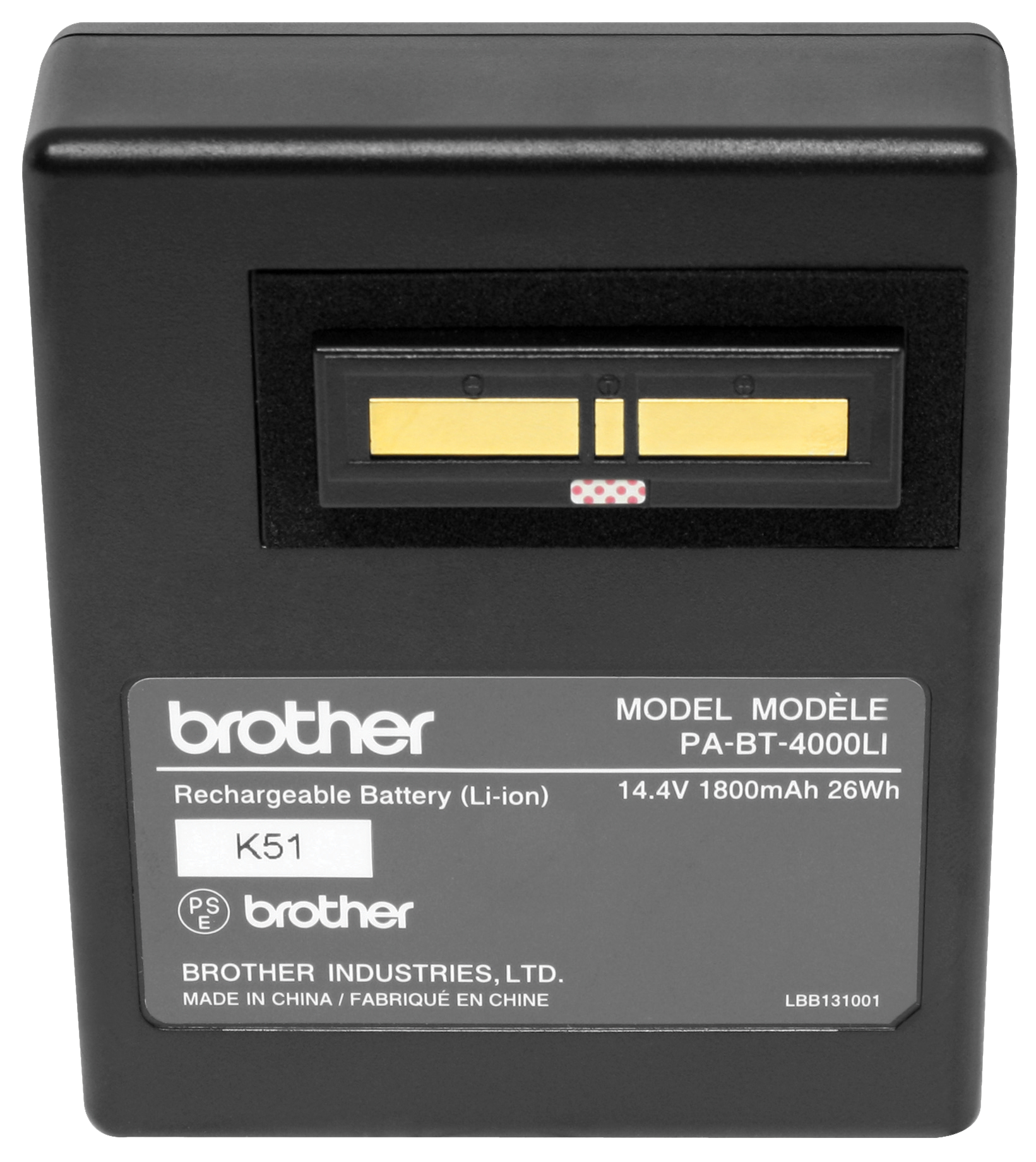 PA-BT-4000LI | Batería recargable de Iones de Litio PTP900W | Brother Chile